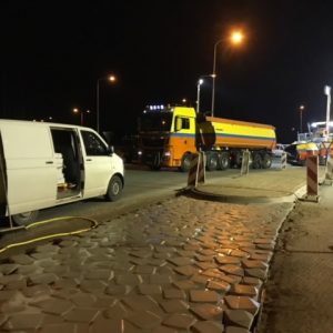 Afvoegen Basalton met Tubag PFH voegmortel - Bewebe® | Creating synergie